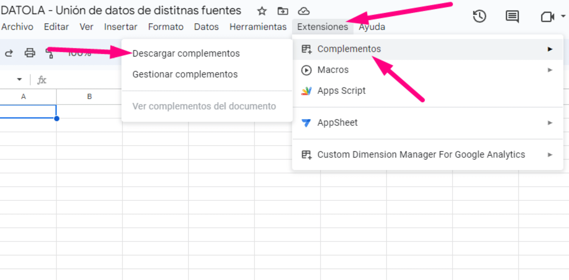 Google Sheets I: Trazabilidad entre fuentes de datos